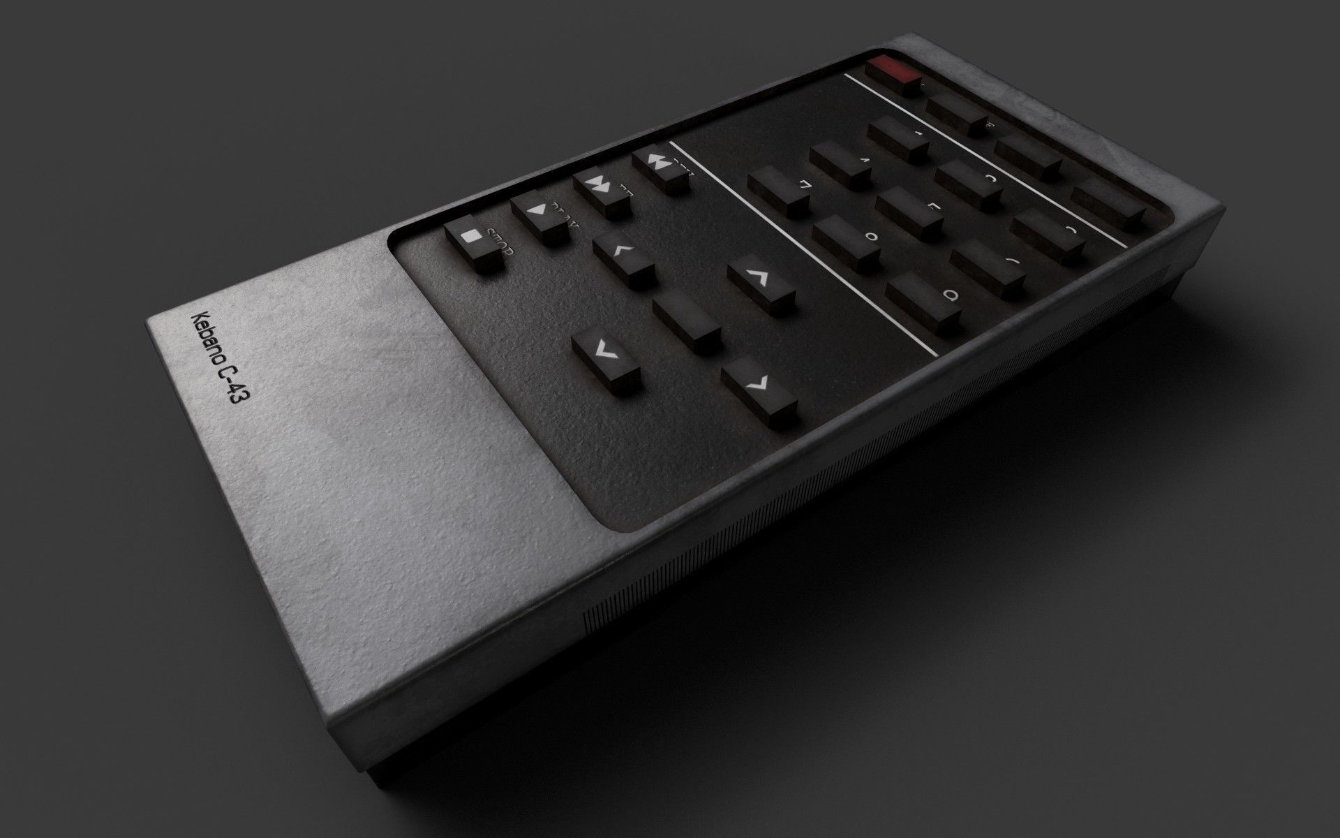3D model Vintage TV Remote VR / AR / low-poly | CGTrader