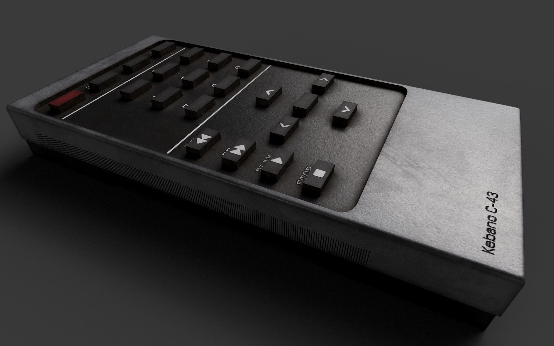 3D model Vintage TV Remote VR / AR / low-poly | CGTrader