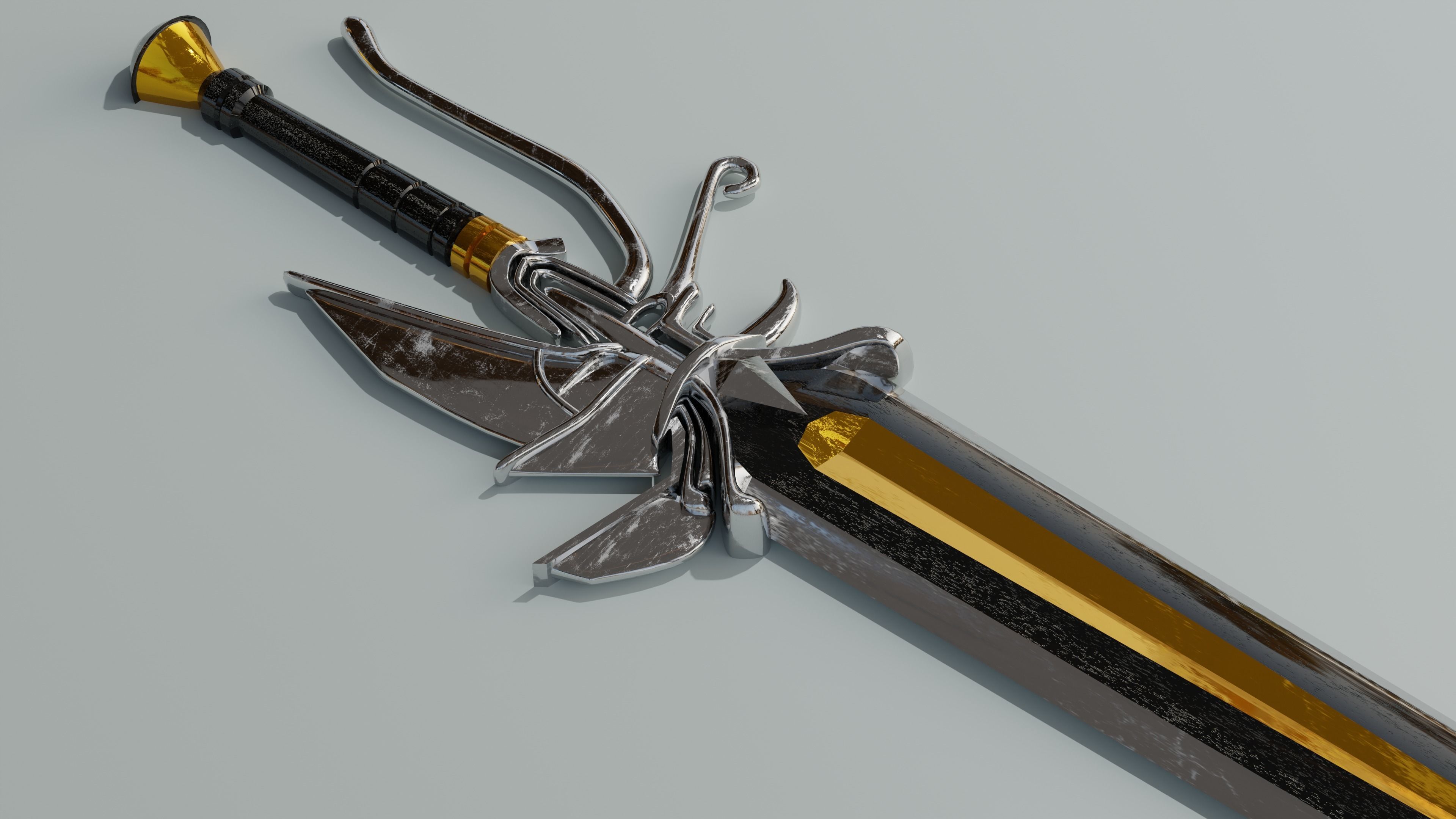 3D model Sword of the Father 3D Model VR / AR / low-poly | CGTrader