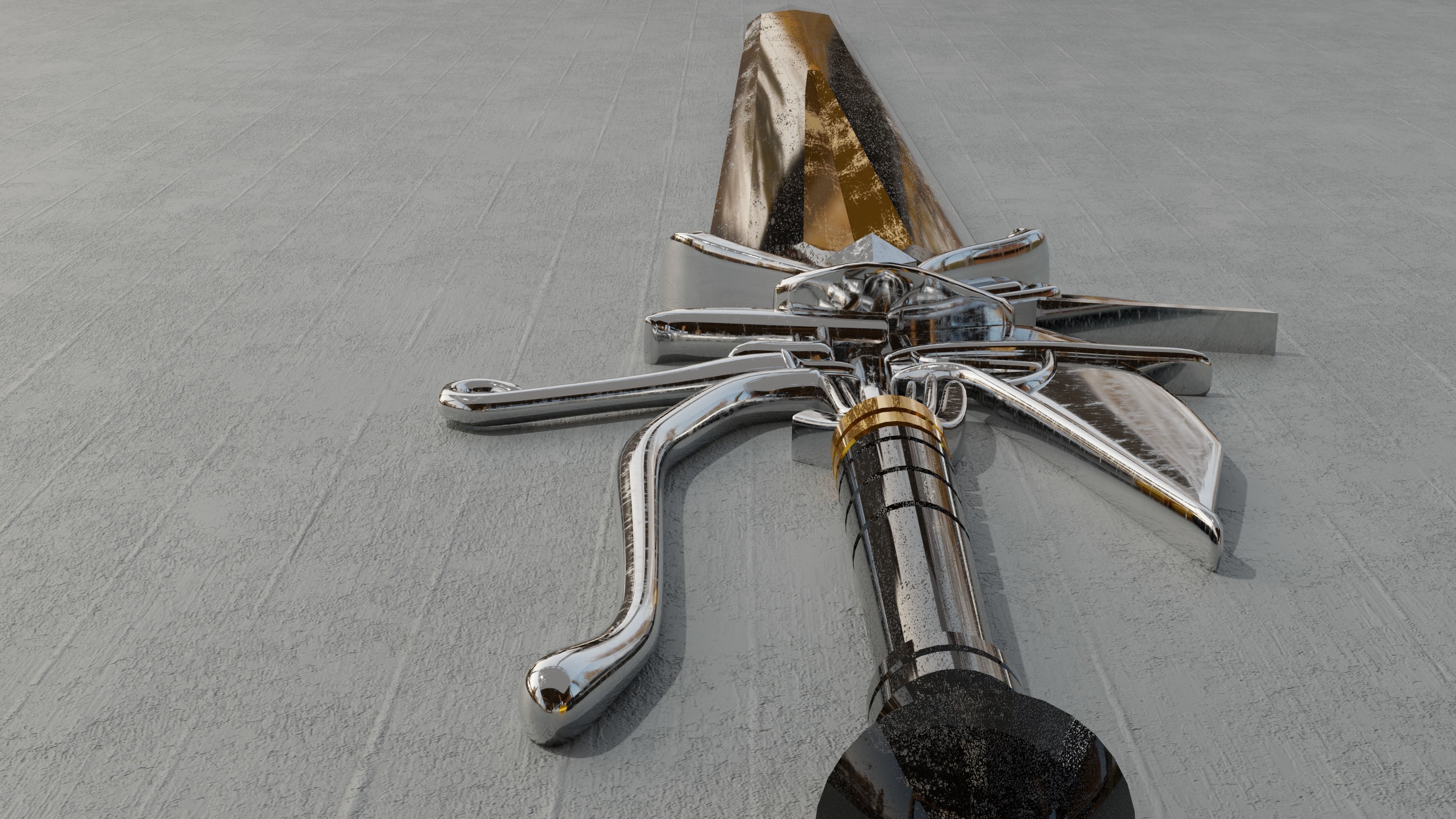 3D model Sword of the Father 3D Model VR / AR / low-poly | CGTrader