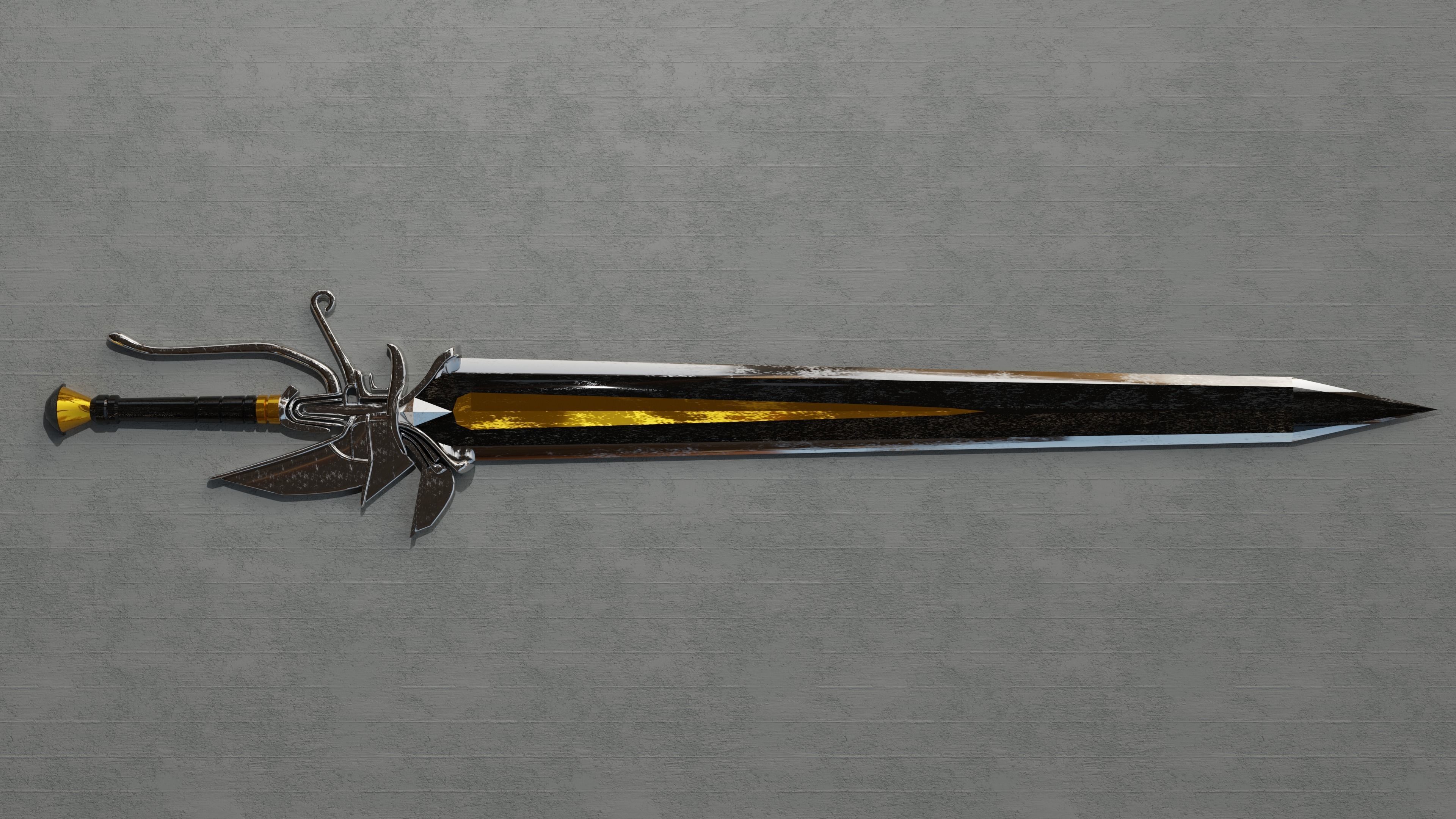 3D model Sword of the Father 3D Model VR / AR / low-poly | CGTrader