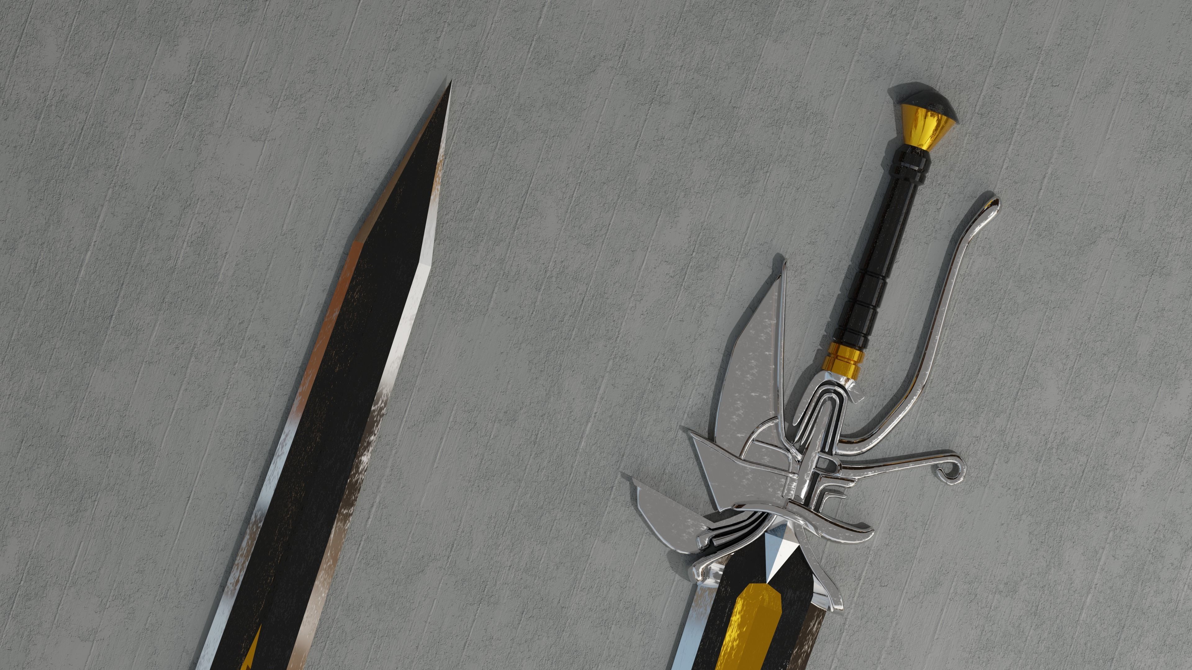 3D model Sword of the Father 3D Model VR / AR / low-poly | CGTrader