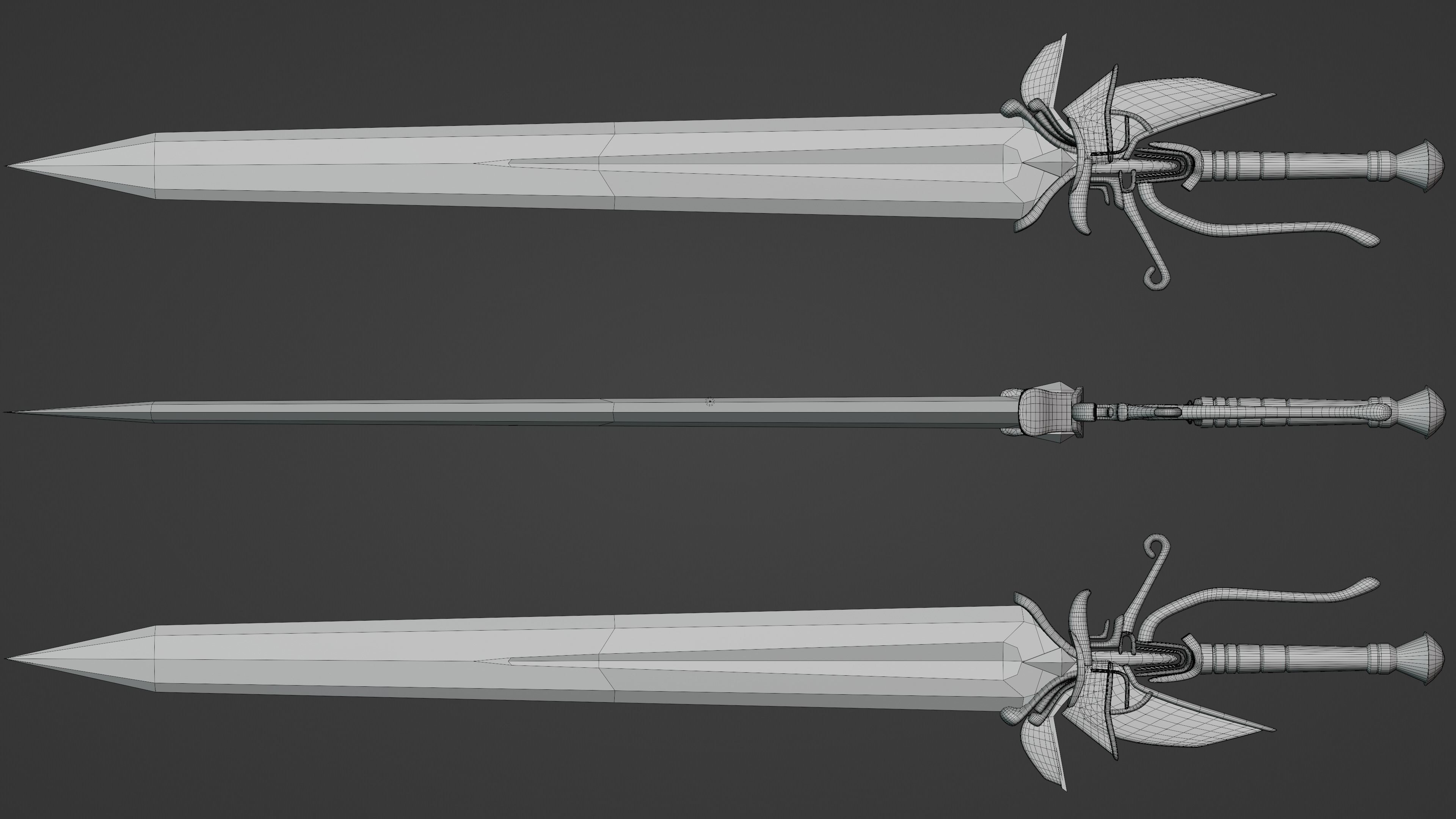 3D model Sword of the Father 3D Model VR / AR / low-poly | CGTrader