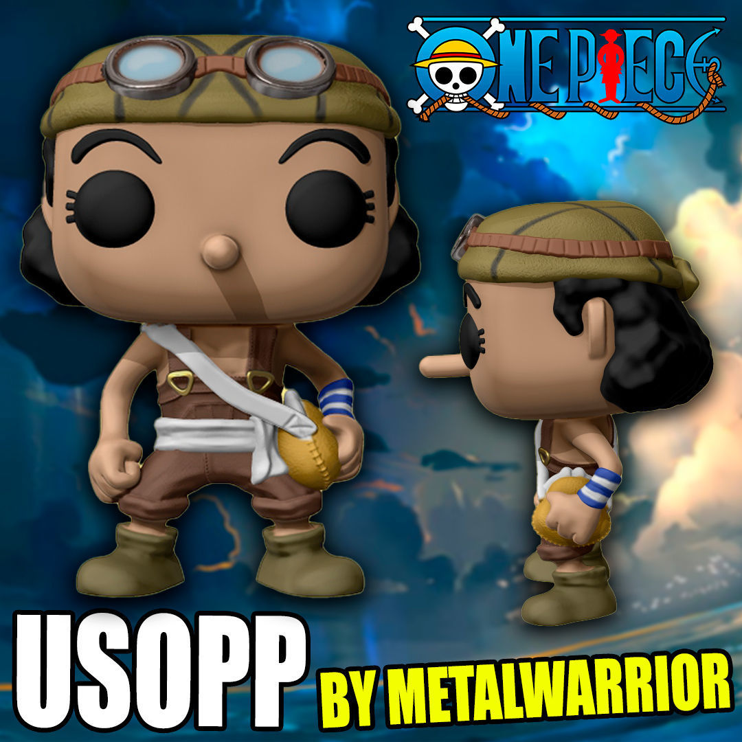 ONE PIECE - USOPP - NETFLIX - FUNKO POP 3D model 3D printable | CGTrader
