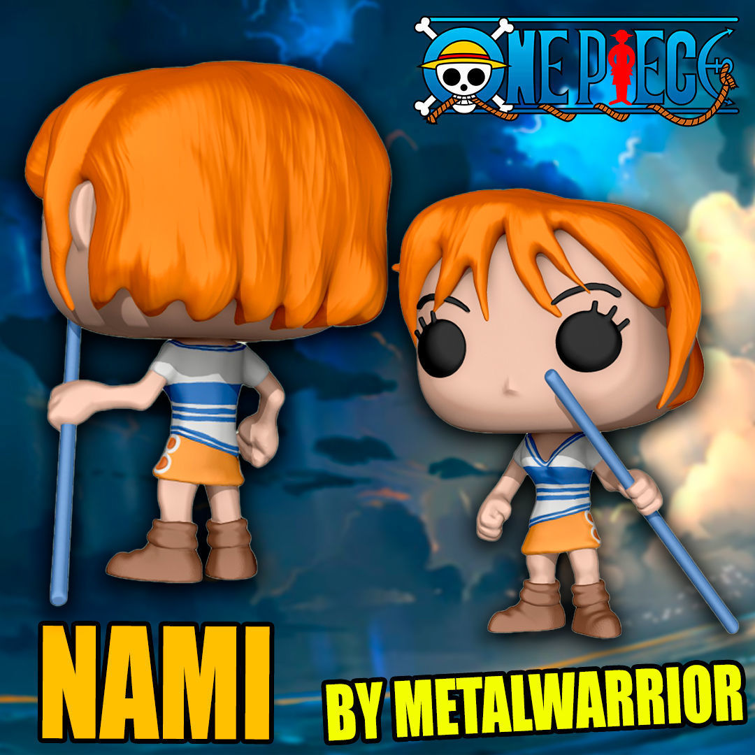 ONE PIECE - NAMI - NETFLIX - FUNKO POP 3D model 3D printable | CGTrader