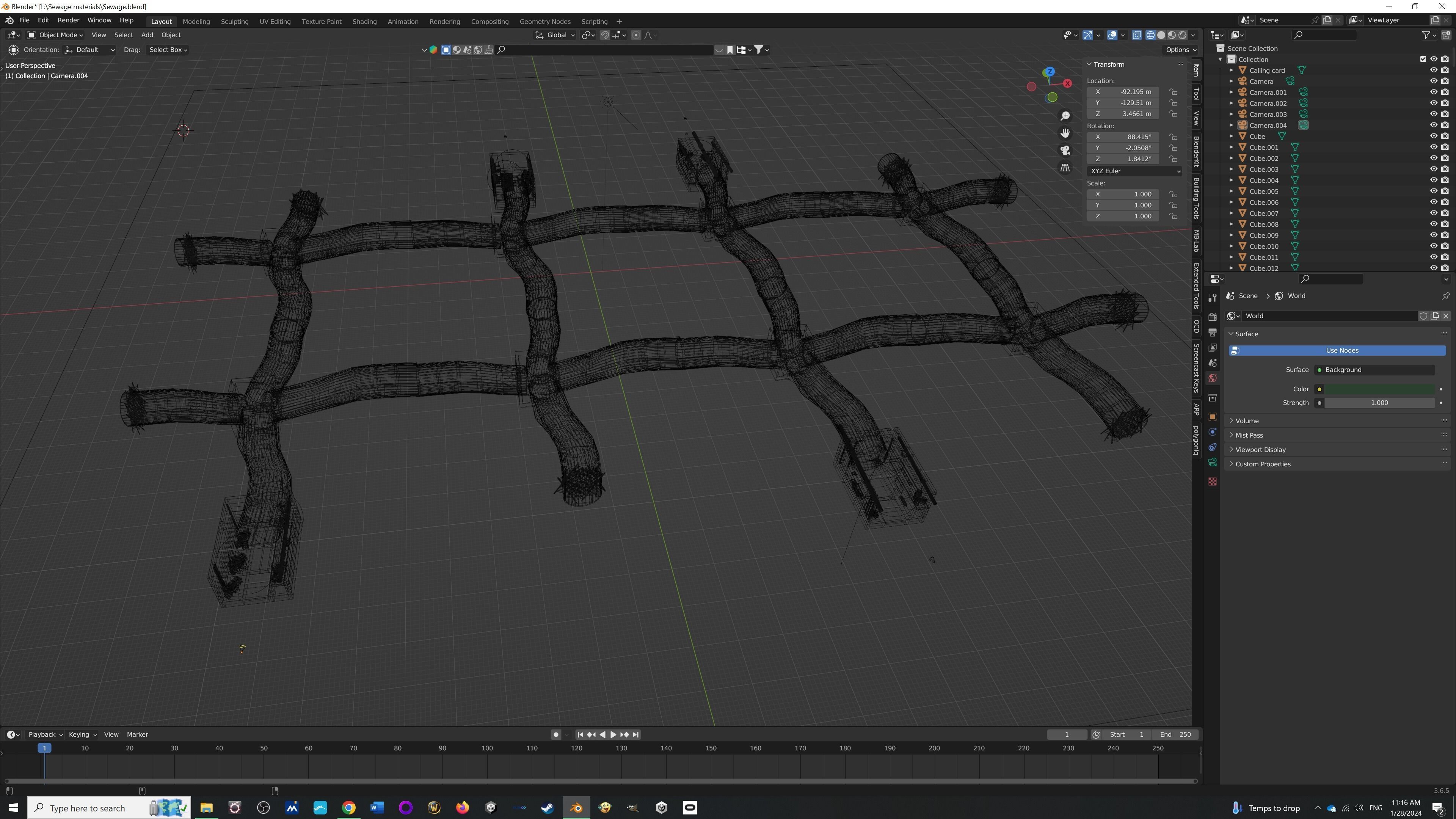 3D model Adventure game sewer environment VR / AR / low-poly | CGTrader