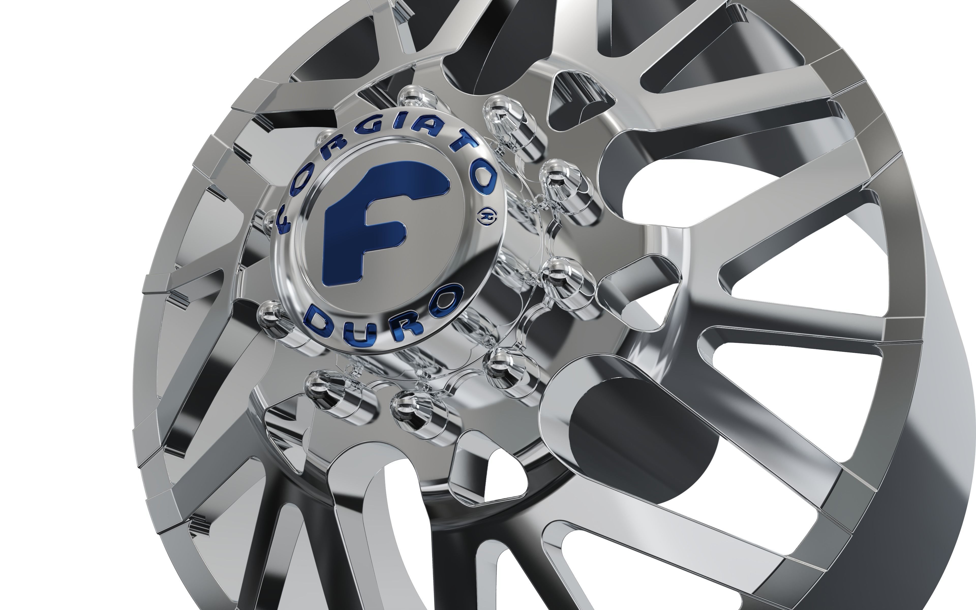 FRONT forgiato Twisted Maglia-D DURO DUALLY WHEEL 3D model 3D printable ...