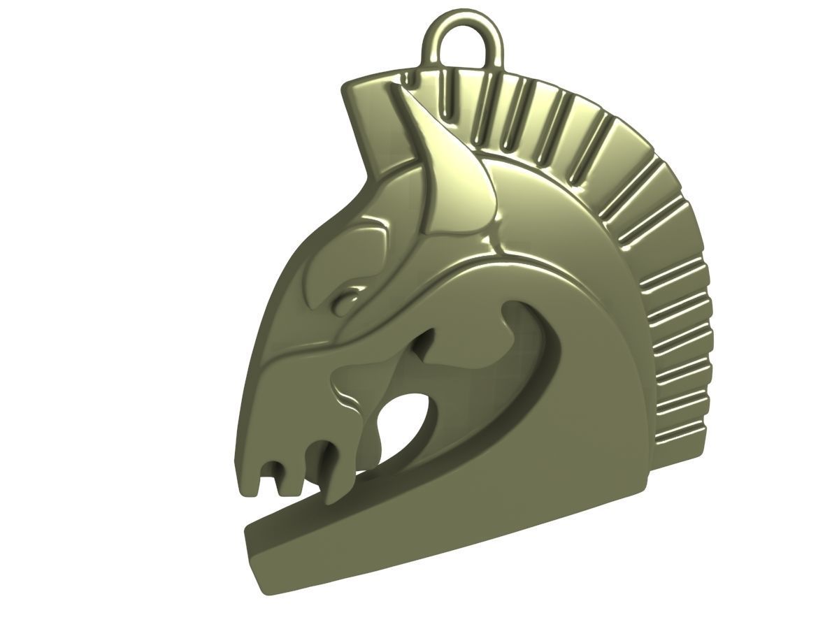horse head medallion 3D model 3D printable | CGTrader