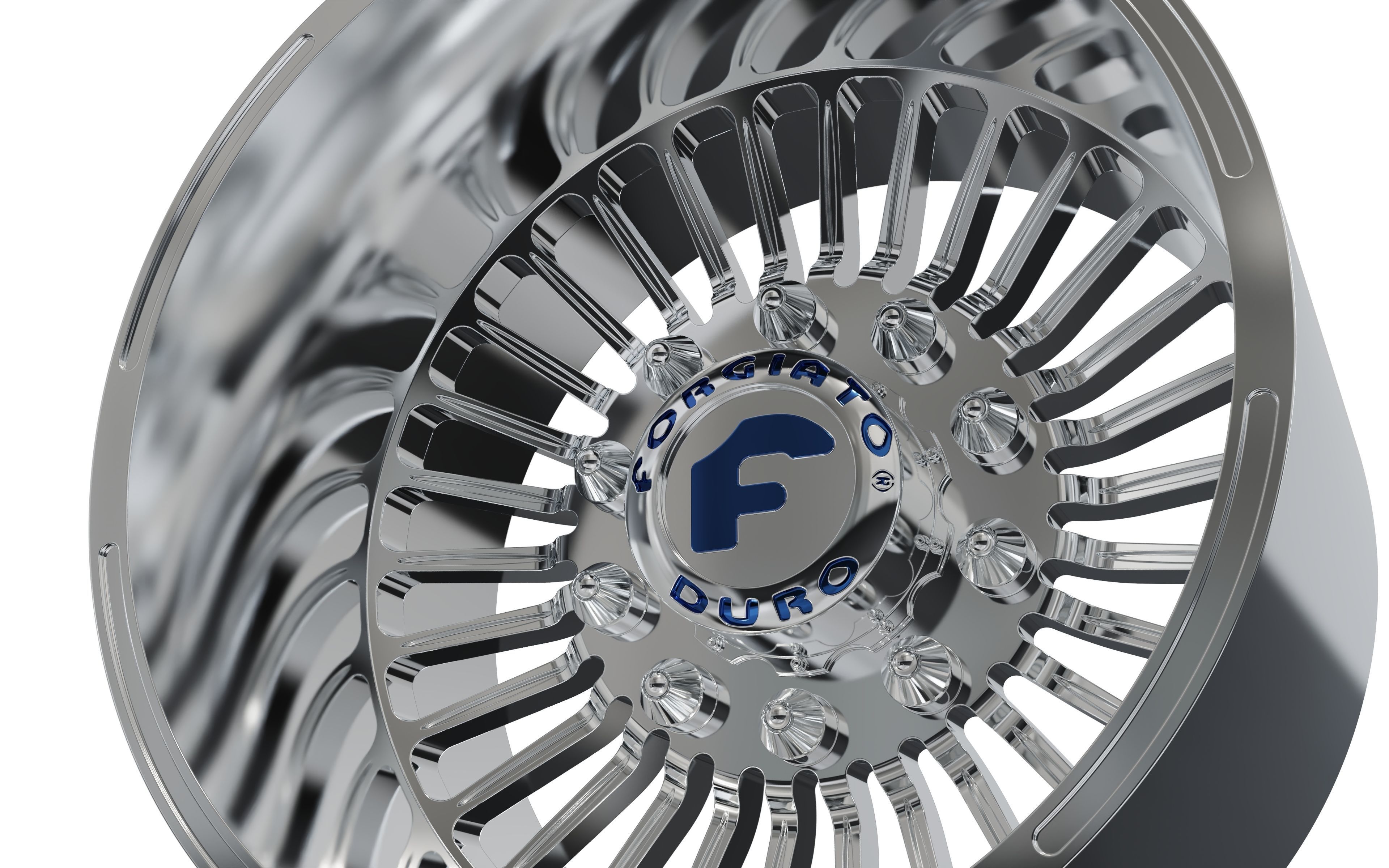 REAR forgiato Cablata-D DURO DUALLY WHEEL 3D model 3D printable | CGTrader