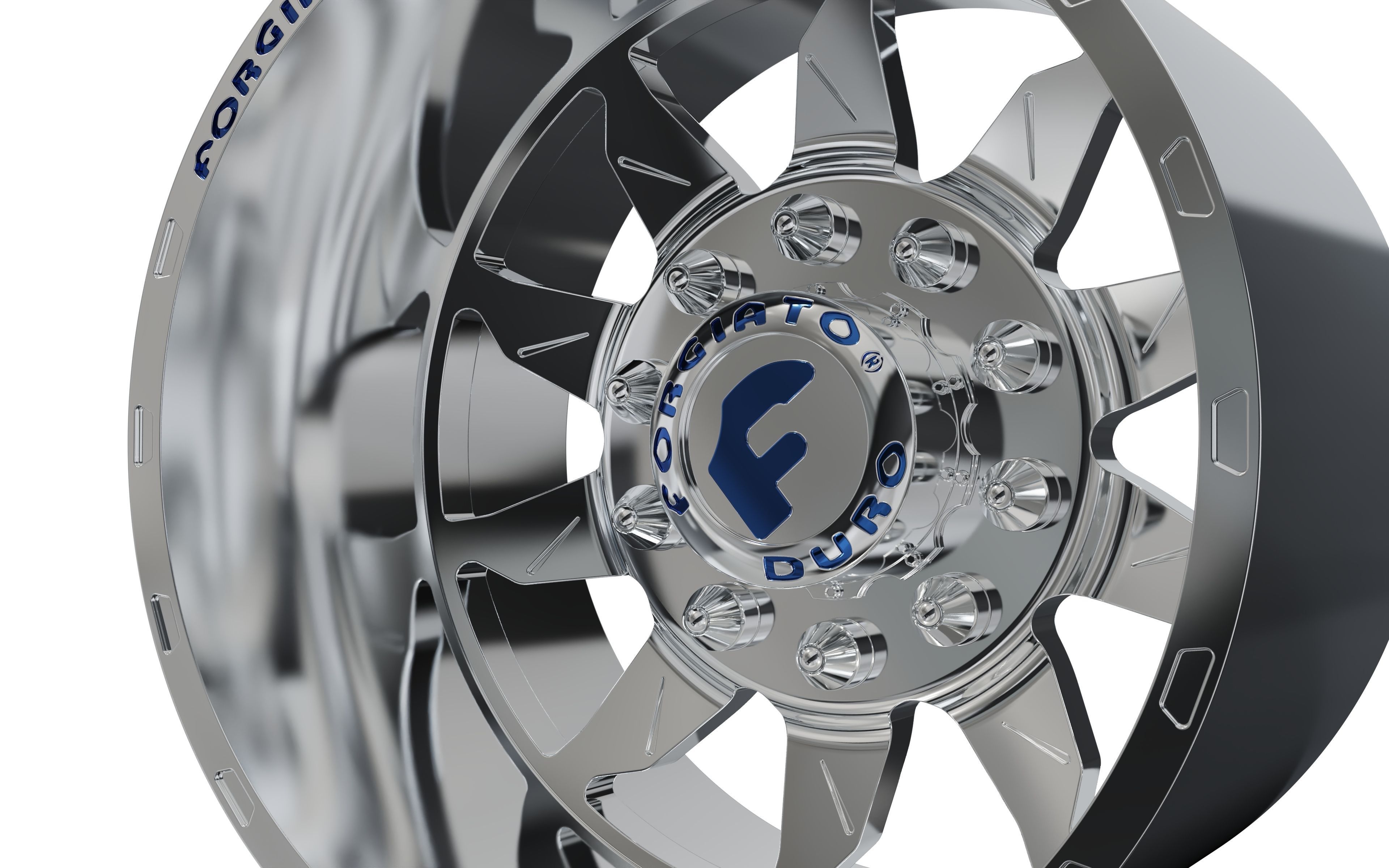 REAR forgiato Montagna DURO DUALLY WHEEL 3D model 3D printable | CGTrader