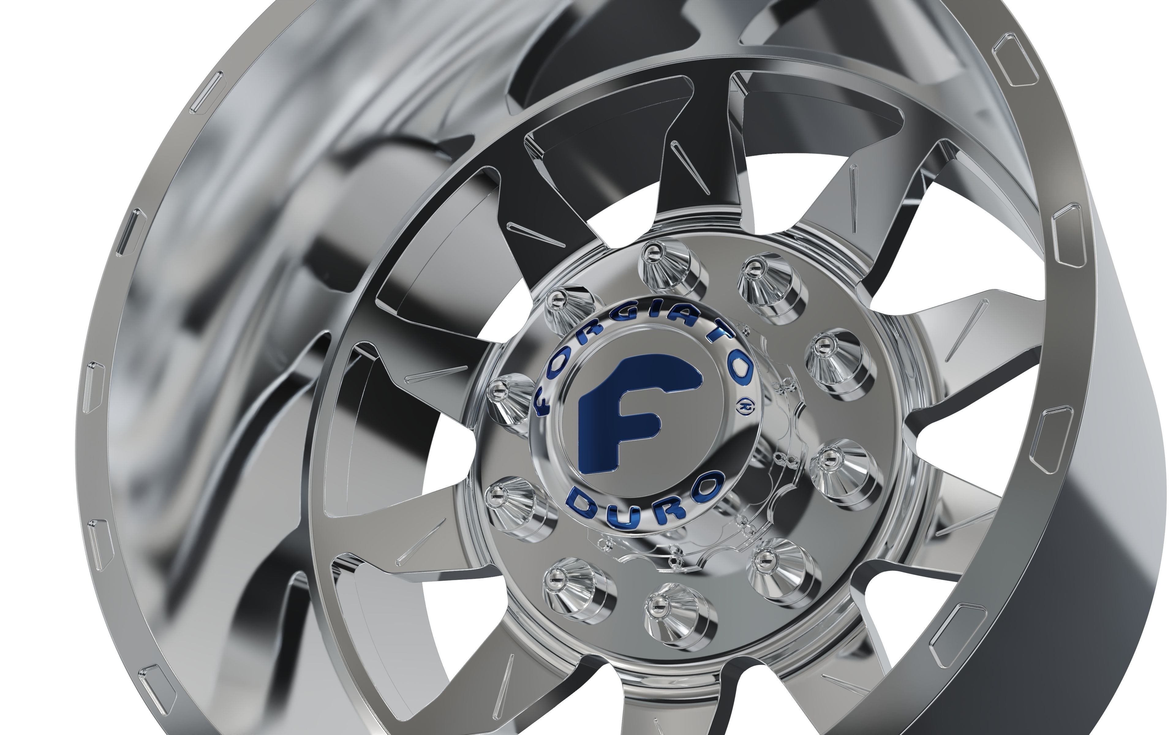 REAR forgiato Montagna DURO DUALLY WHEEL 3D model 3D printable | CGTrader
