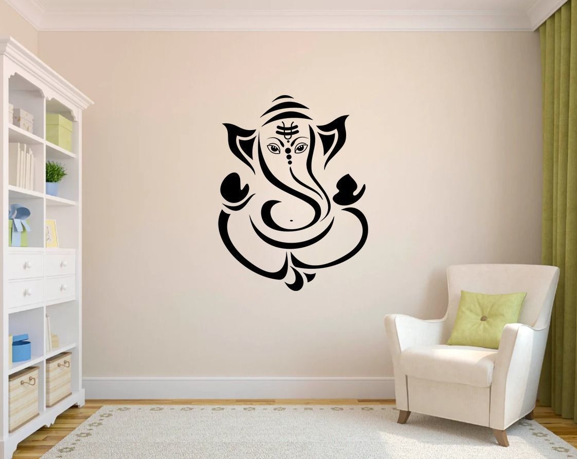 3D model Wall Stencil decoration Ganesh VR / AR / low-poly | CGTrader