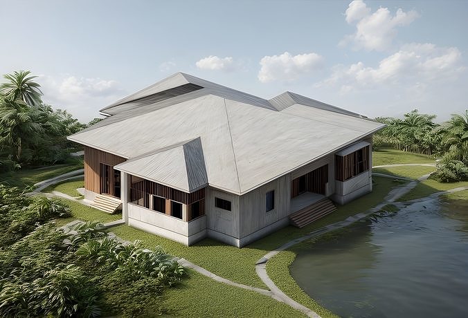 Residential HOUSE 3D model | CGTrader