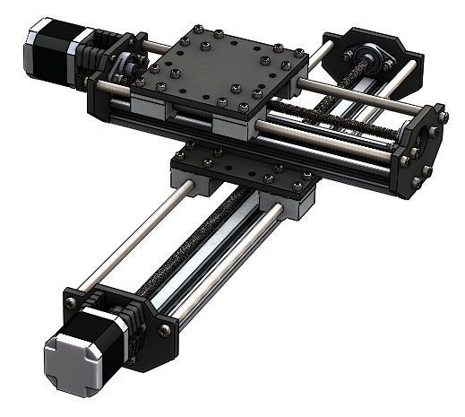 Linear Module - Screw Drive 3D model animated | CGTrader