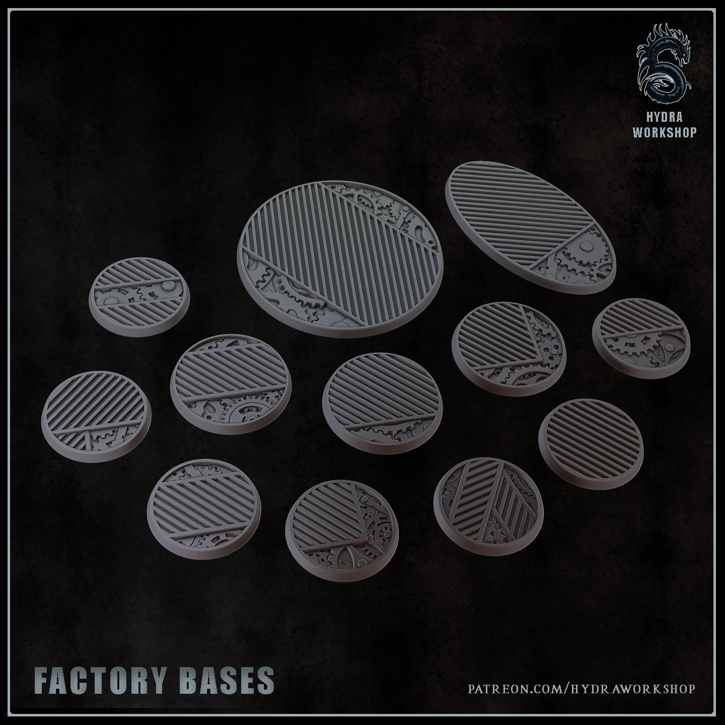 Factory bases 3D model 3D printable | CGTrader