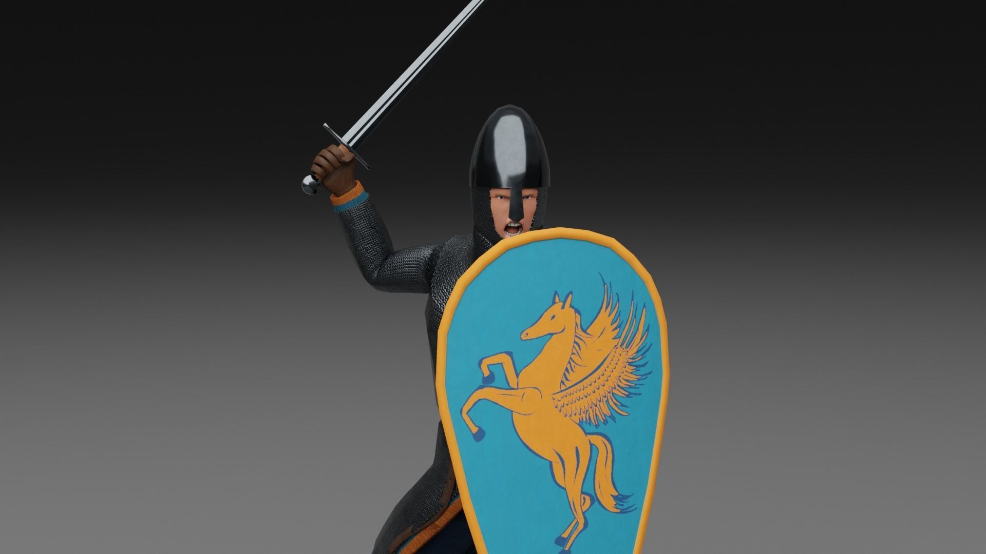 3D model Norman Knight VR / AR / low-poly | CGTrader