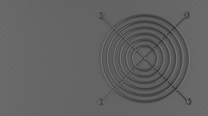 120MM Fan Grill 3D model | CGTrader