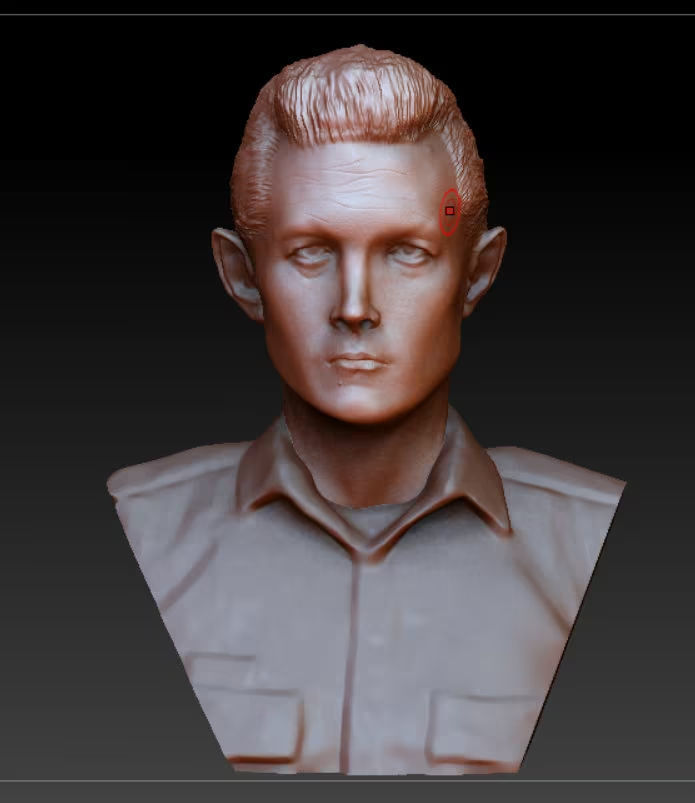 Terminator 2 ROBERT PATRICK life size scale bust 3D model 3D printable ...