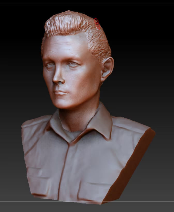 Terminator 2 ROBERT PATRICK life size scale bust 3D model 3D printable ...