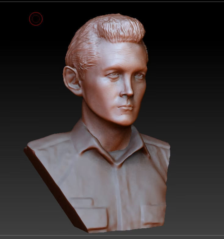 Terminator 2 ROBERT PATRICK life size scale bust 3D model 3D printable ...