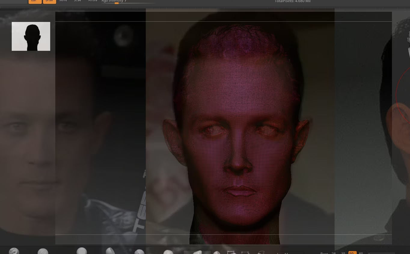 Terminator 2 ROBERT PATRICK life size scale bust 3D model 3D printable ...