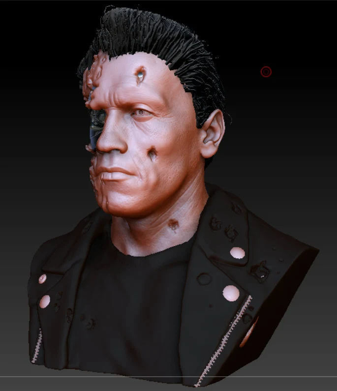 Terminator 2 PHASE 5 life size scale bust 3D model 3D printable | CGTrader