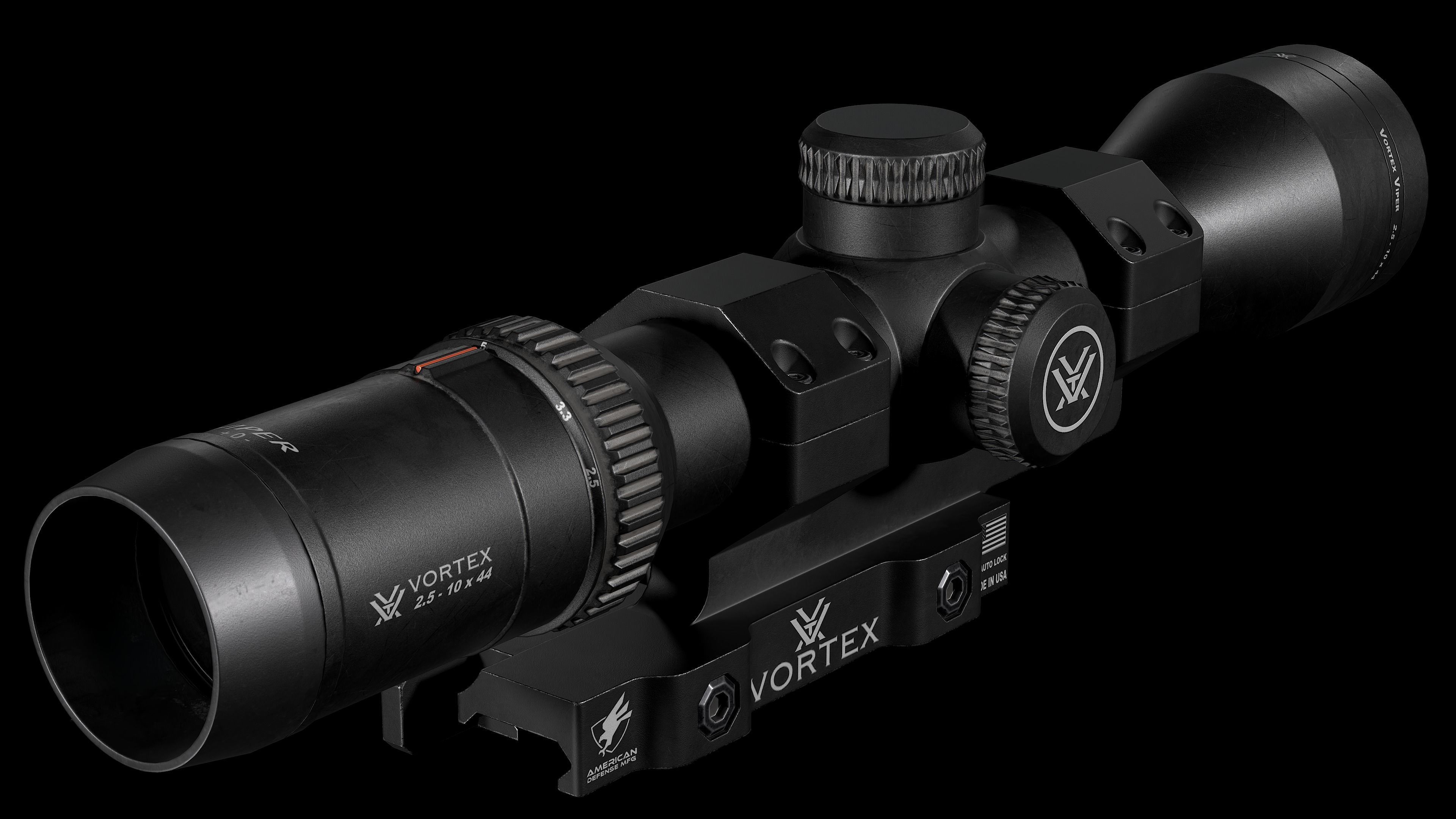 3D model Vortex Viper HS Sniper Scope VR / AR / low-poly | CGTrader