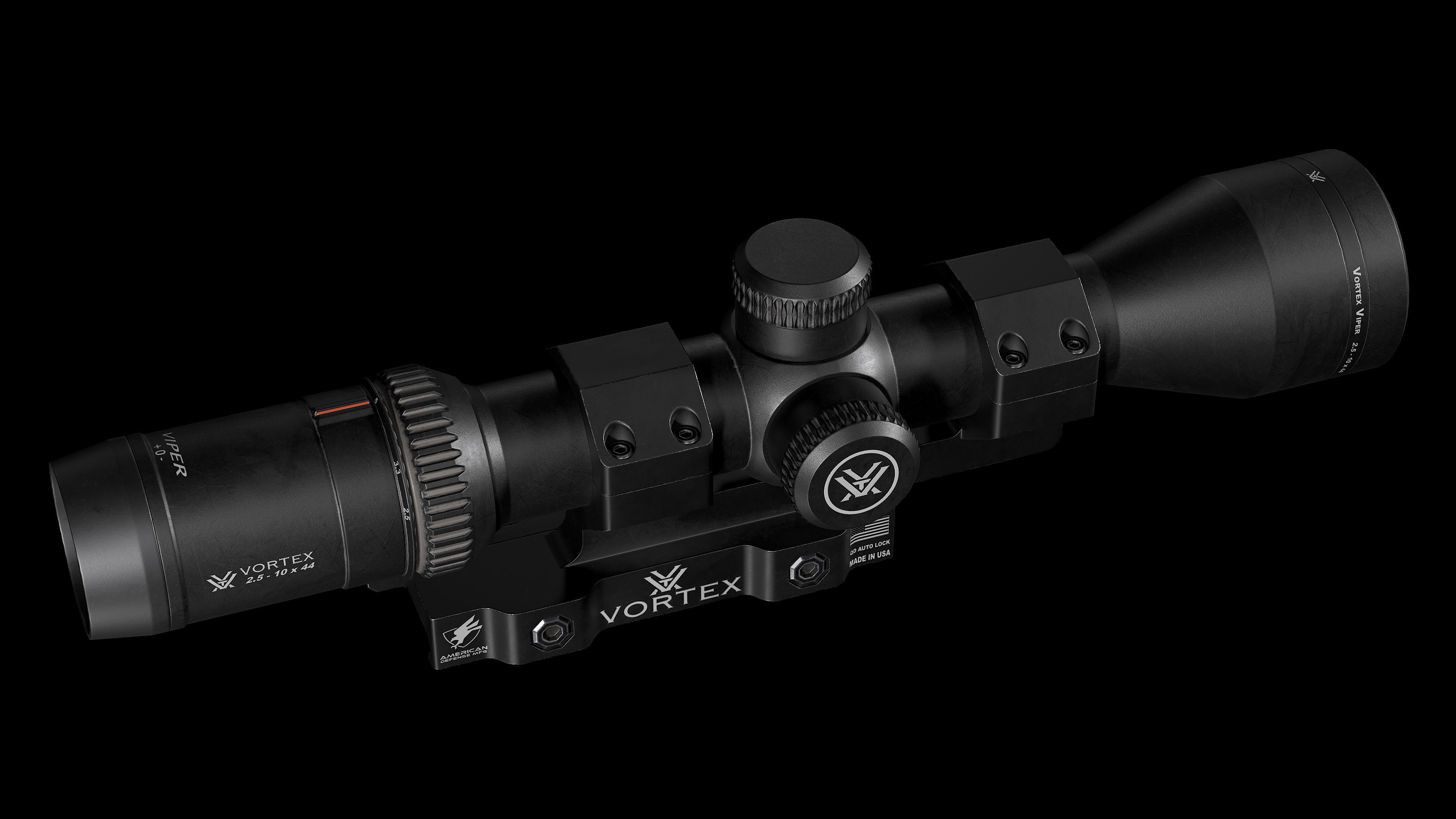 3D model Vortex Viper HS Sniper Scope VR / AR / low-poly | CGTrader