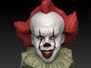 Pennywise the clown life size scale bust 3D model 3D printable | CGTrader