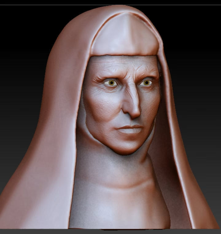 The Nun conjuring Valak lifesize scale bust 3D model 3D printable ...