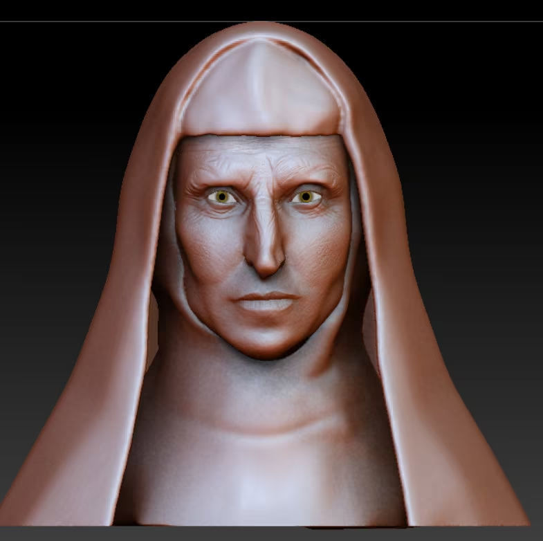 The Nun conjuring Valak lifesize scale bust 3D model 3D printable ...