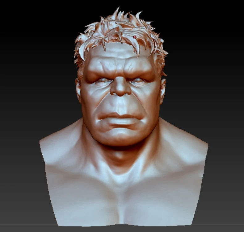 Hulk Avengers lifesize scale bust 3D model 3D printable | CGTrader