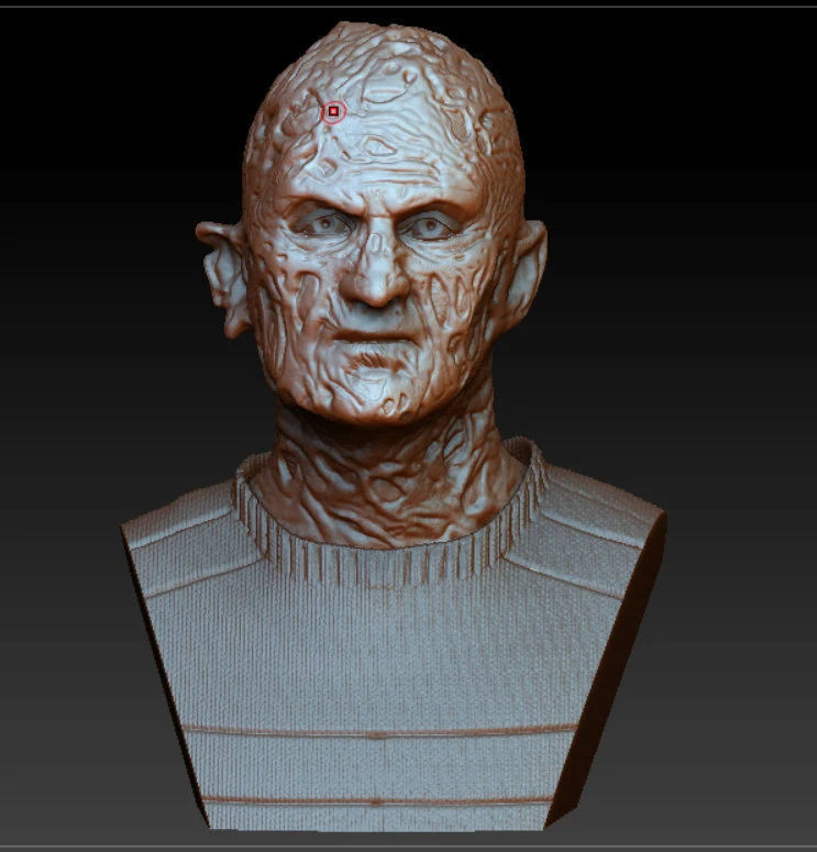 Nightmares on elm street Freddy Krueger lifesize scale bust 3D model 3D ...