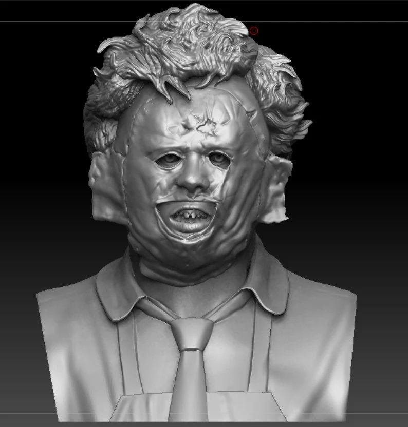 LEATHERFACE KILLING BUST life size scale 3D model 3D printable | CGTrader