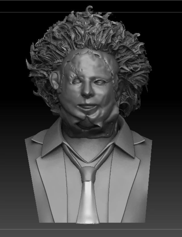 LEATHERFACE Pretty Woman BUST life size scale 3D model 3D printable ...