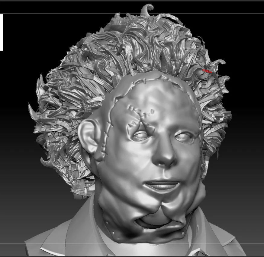 LEATHERFACE Pretty Woman BUST life size scale 3D model 3D printable ...