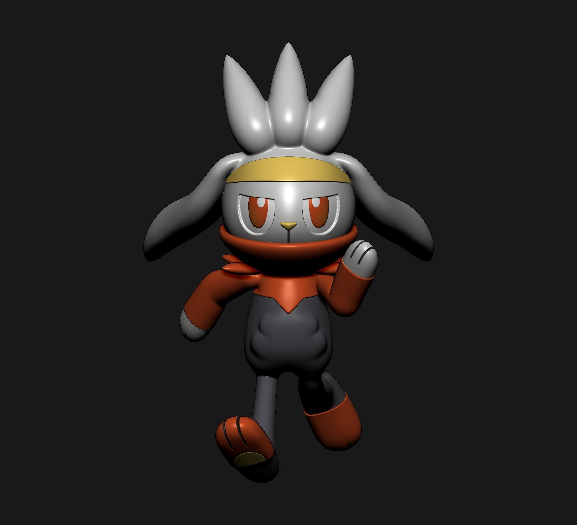 Pokemon - Raboot with 2 poses 3D model 3D printable | CGTrader