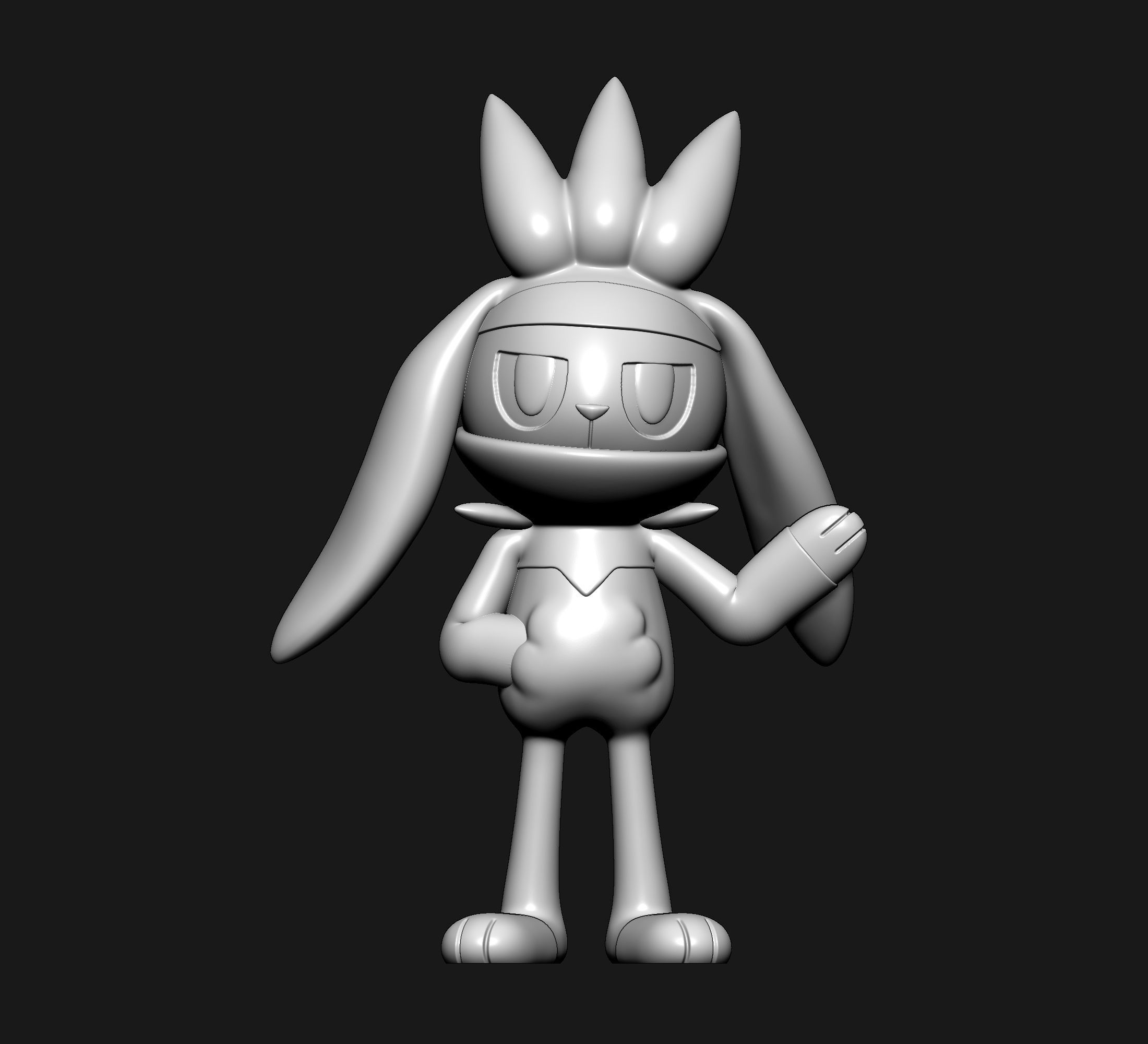 Pokemon - Raboot with 2 poses 3D model 3D printable | CGTrader