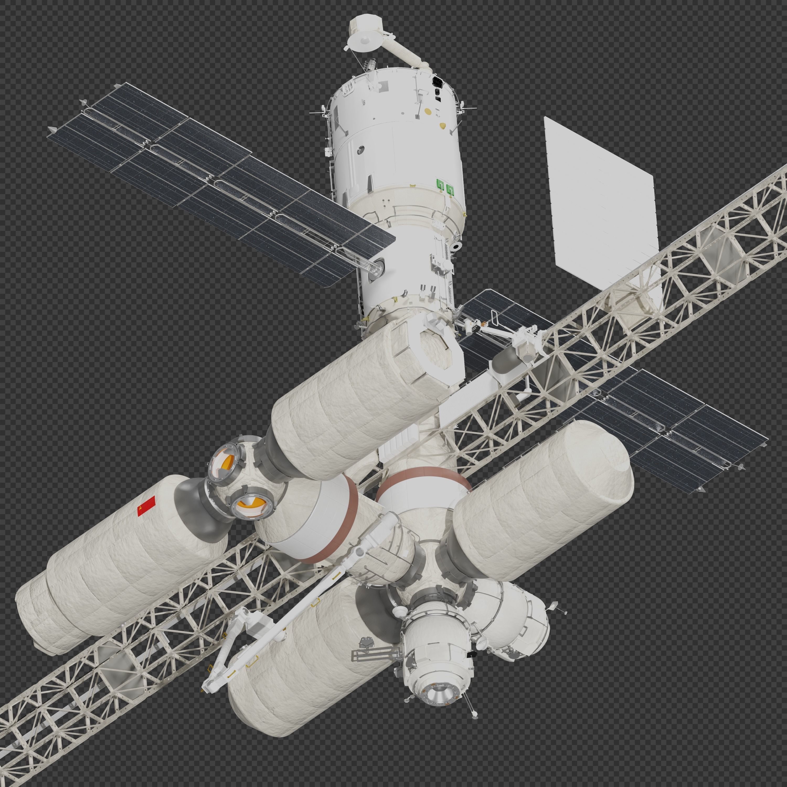 Mir-2 Space Station 3D model | CGTrader