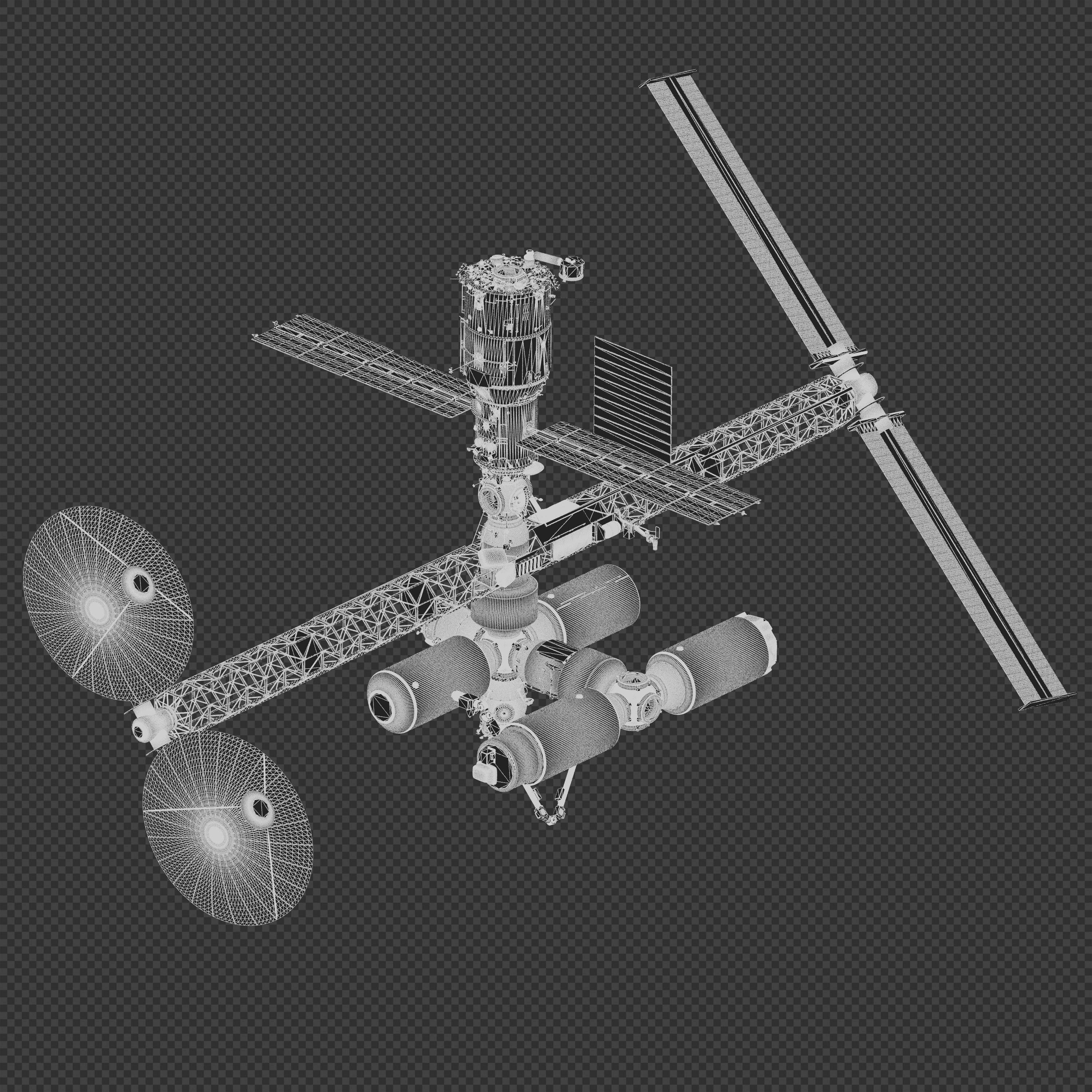 Mir-2 Space Station 3D model | CGTrader