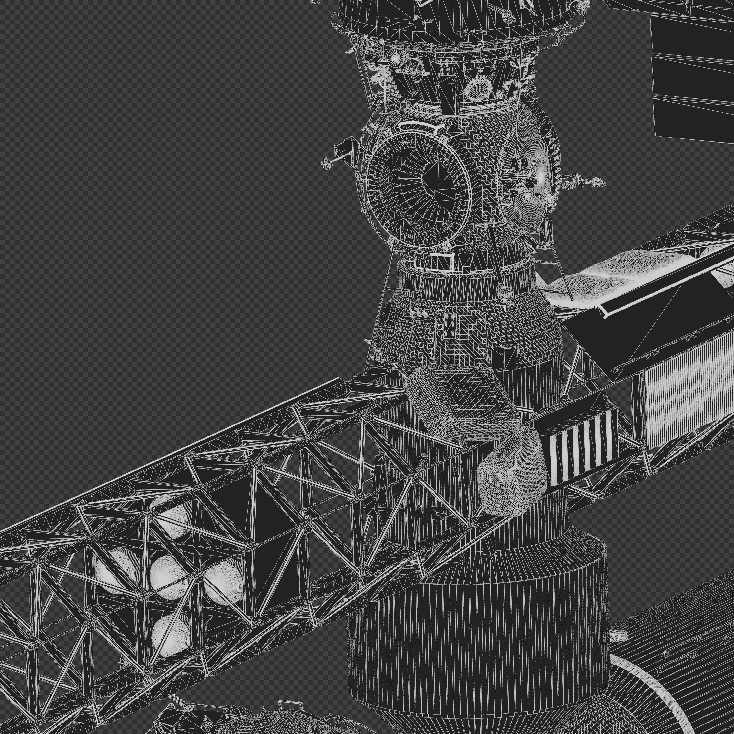 Mir-2 Space Station 3D model | CGTrader