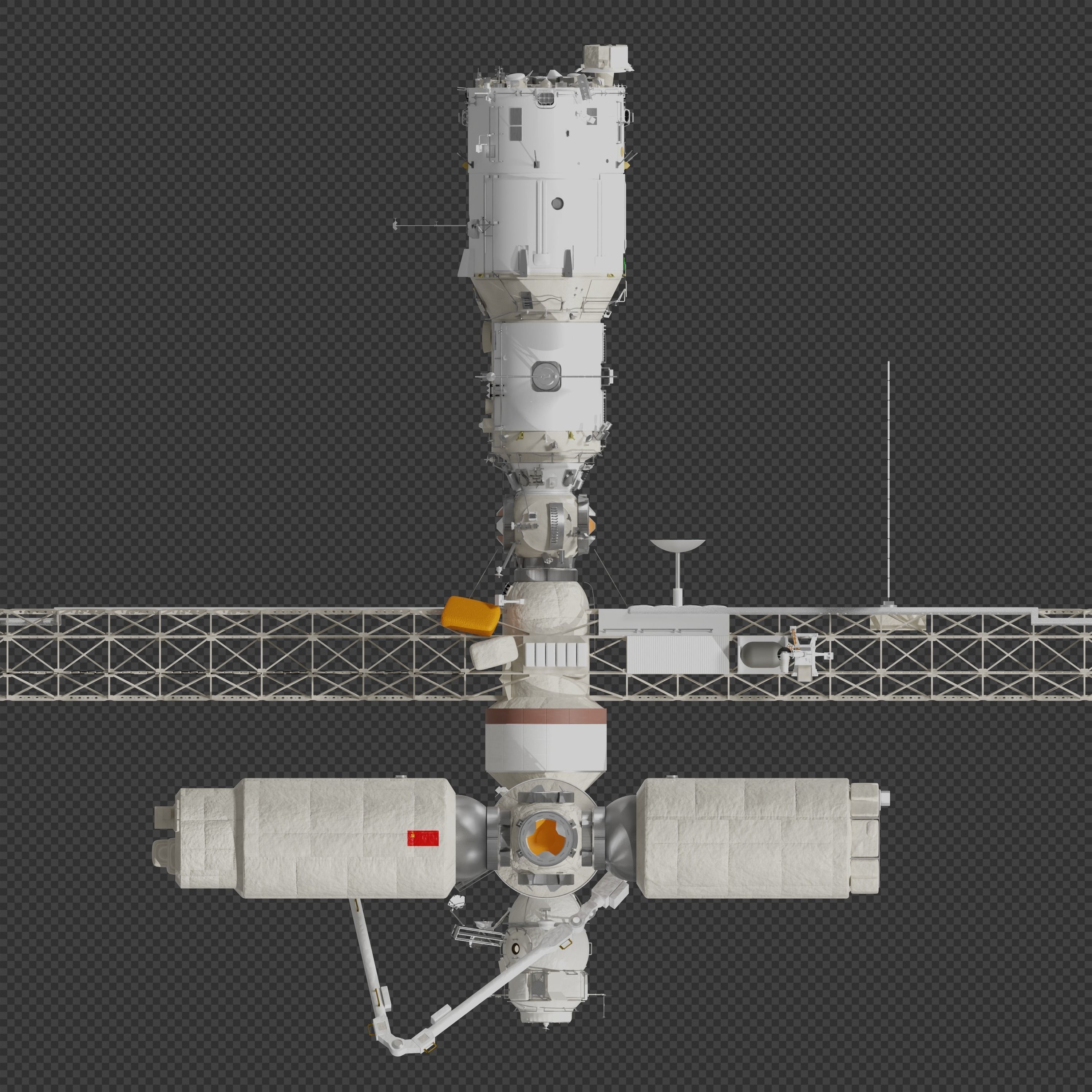 Mir-2 Space Station 3D model | CGTrader