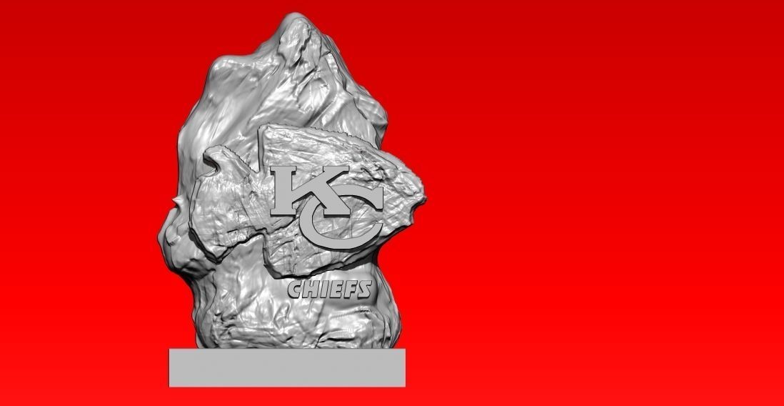 NFL - KANSAS CITY CHIEFS FOOTBALL STATUE DECOR - 3D PRINT 3D model 3D ...