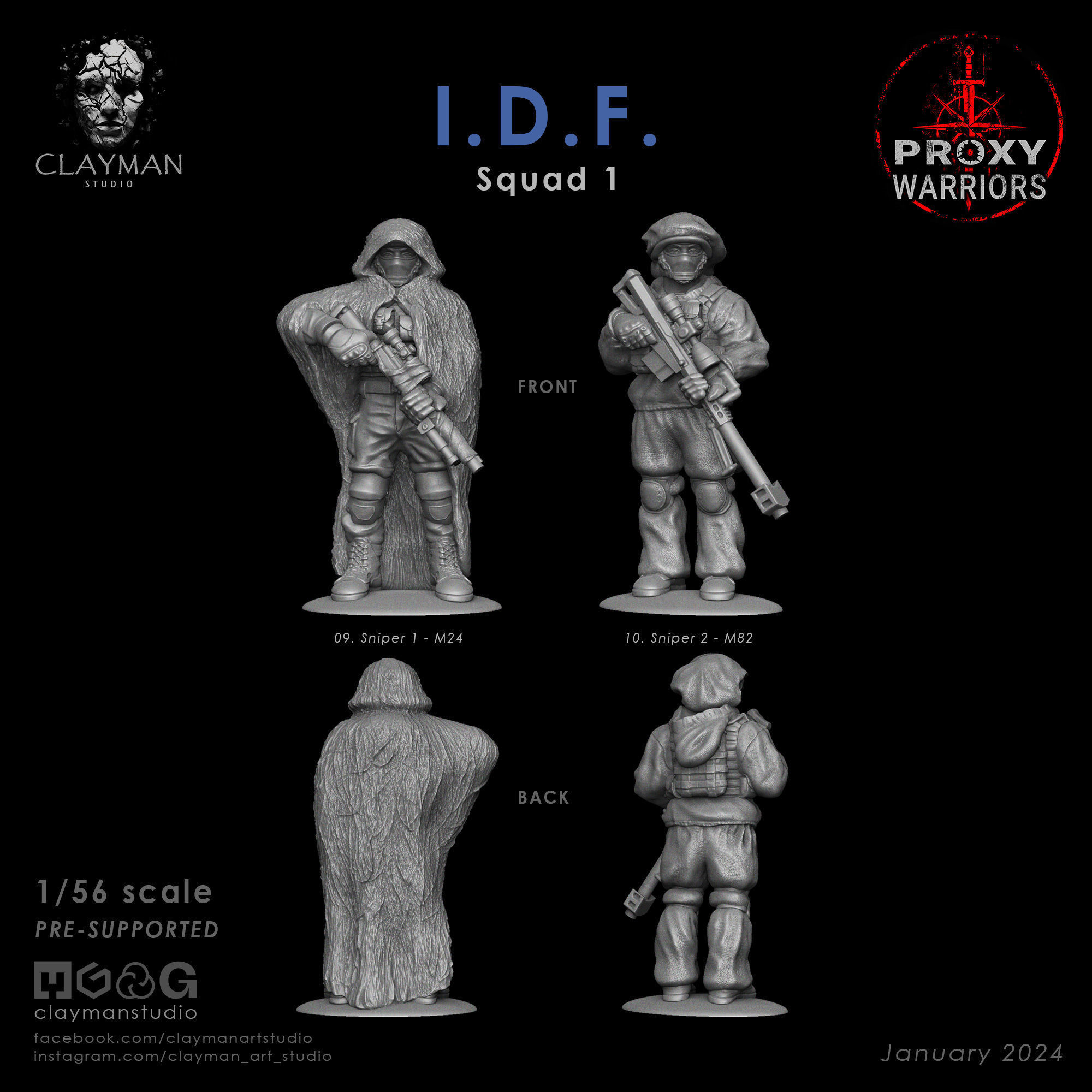 IDF Squad 1 1 56 scale 3D model 3D printable | CGTrader
