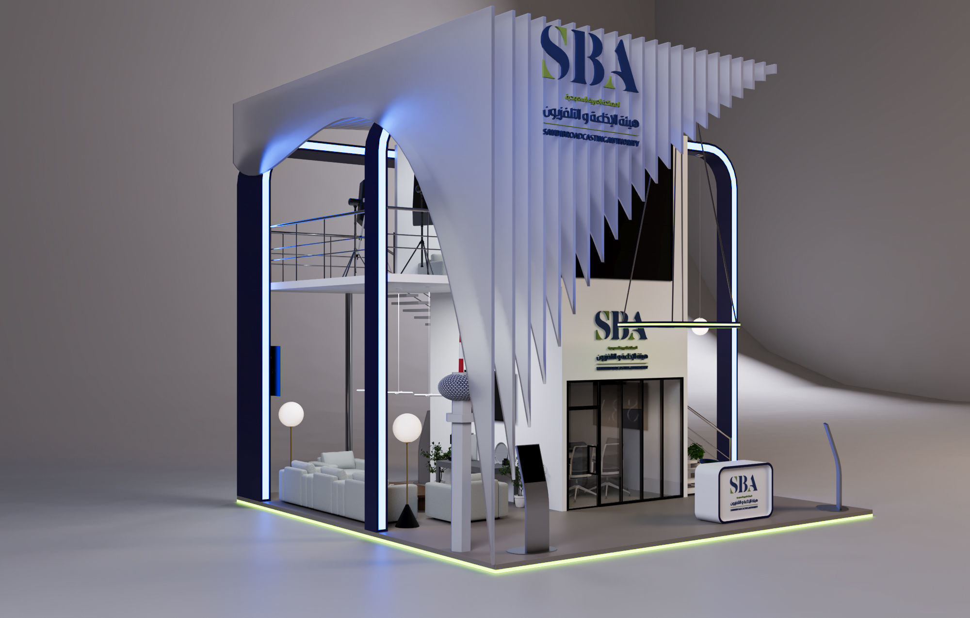 booth 8x8 3D model | CGTrader