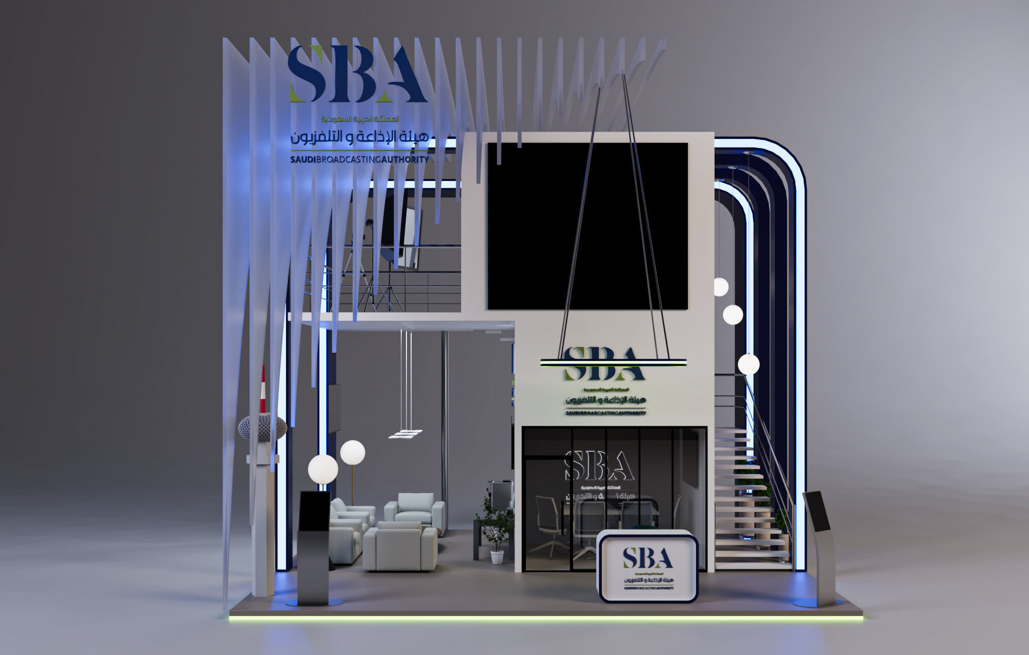 booth 8x8 3D model | CGTrader