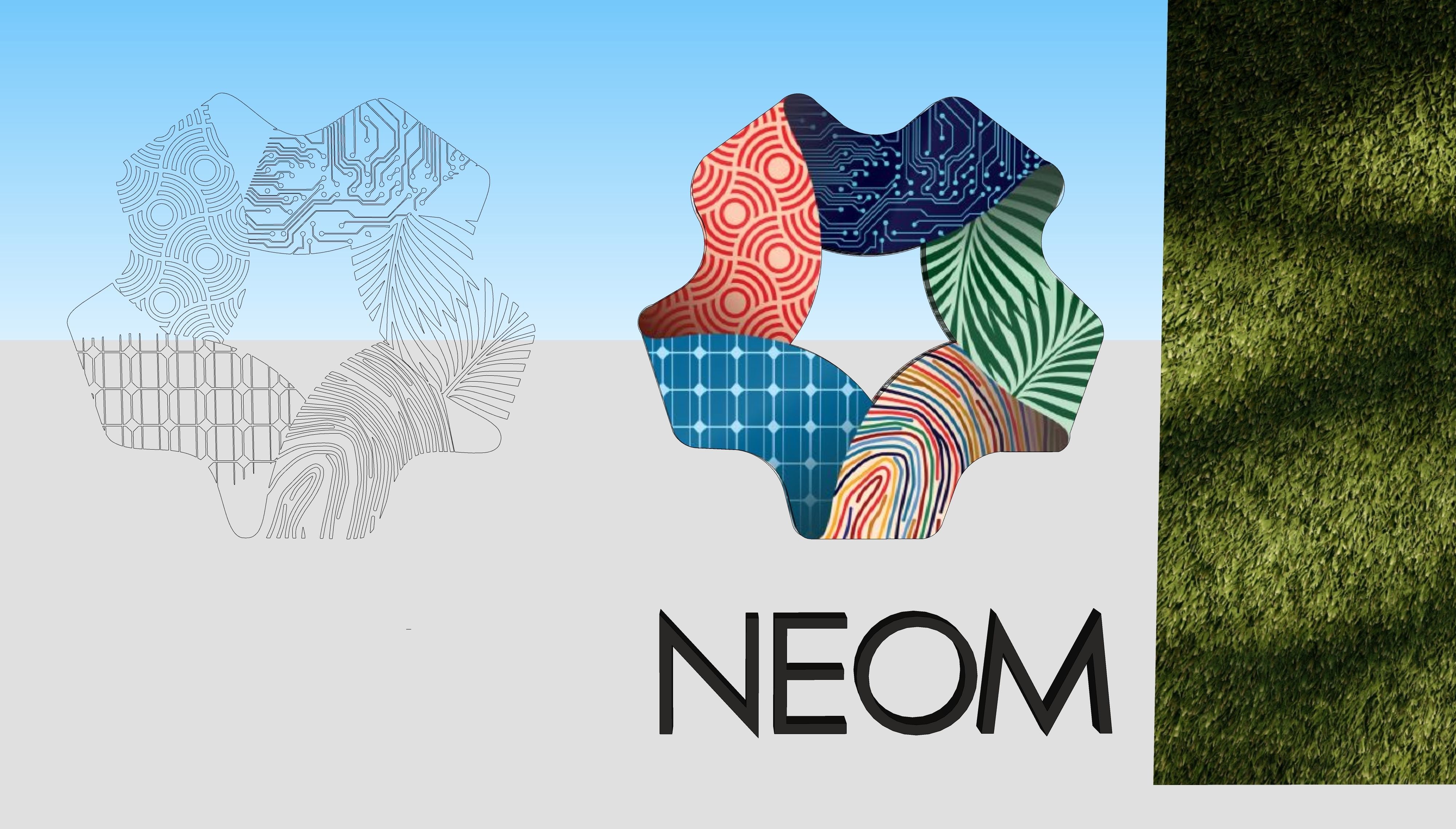 Logo of NEOM Saudi Arabia 3D model | CGTrader