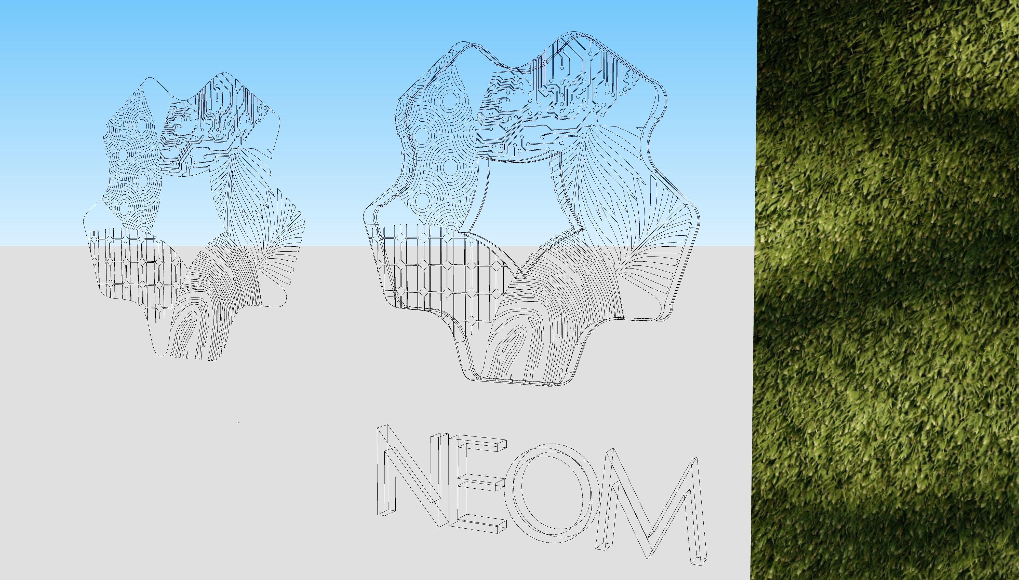 Logo of NEOM Saudi Arabia 3D model | CGTrader