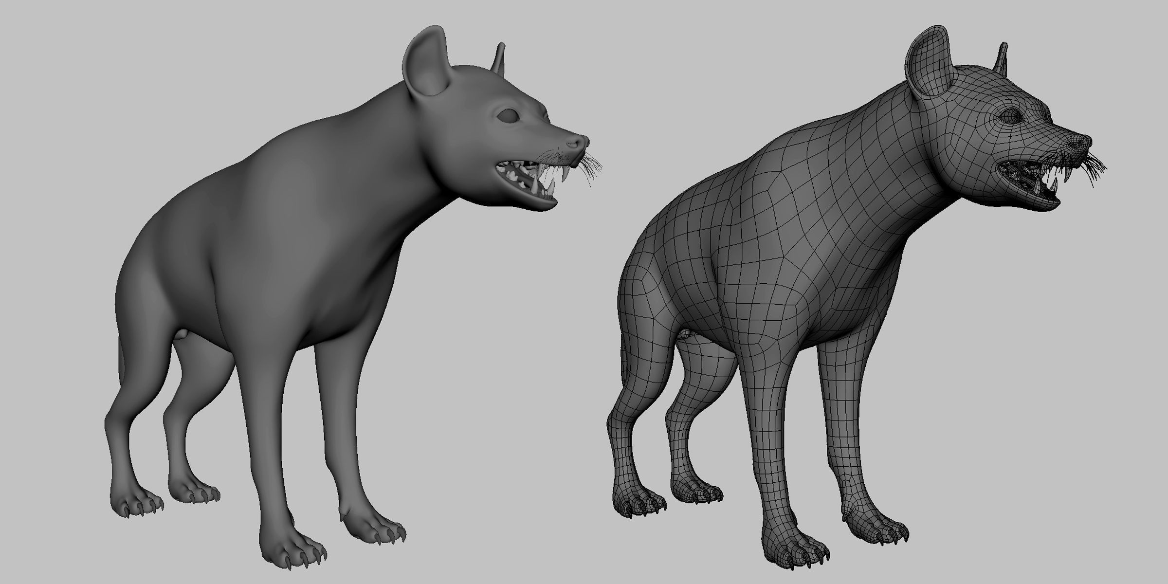 3D model Hyena Model VR / AR / low-poly | CGTrader
