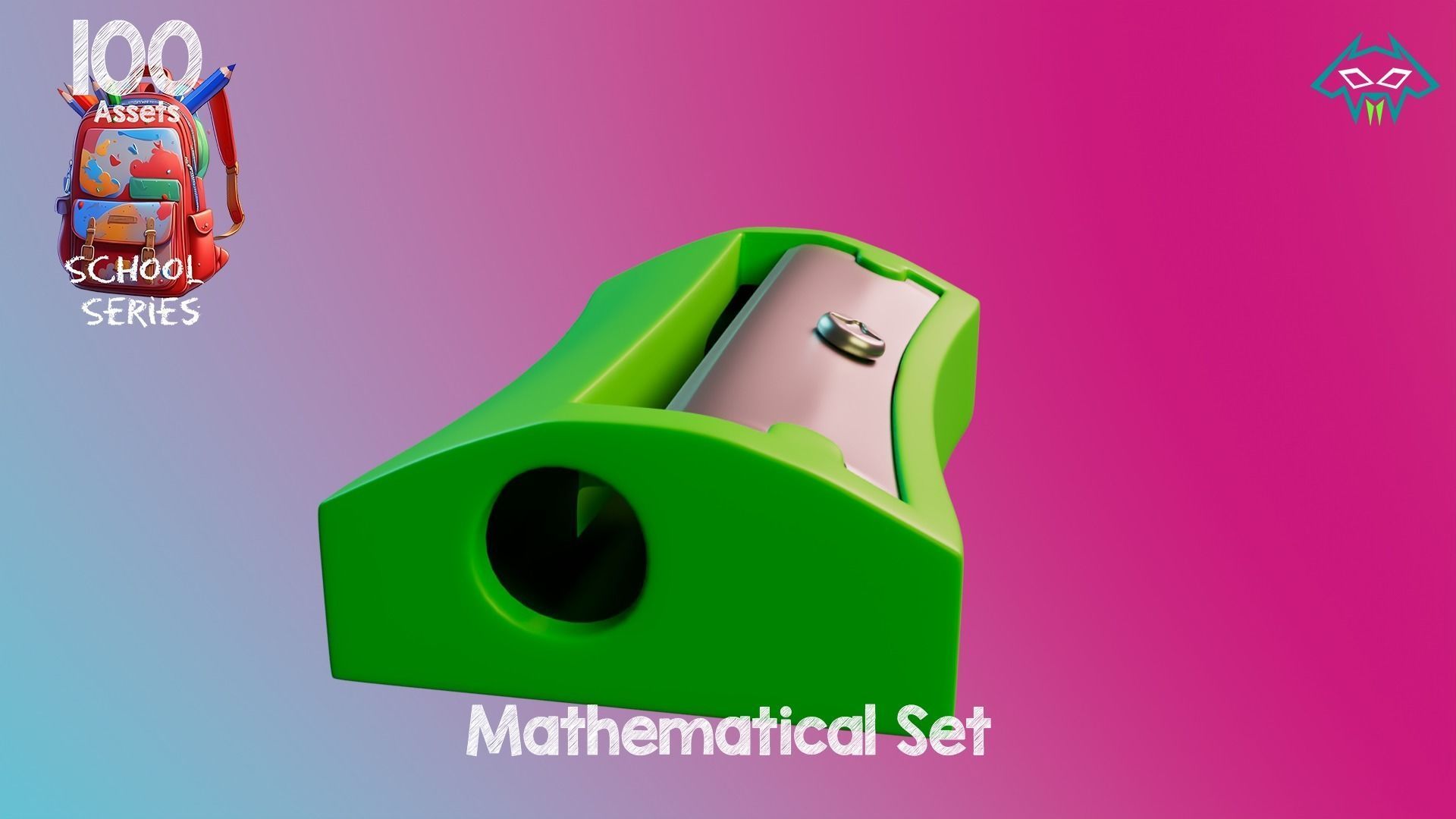 Mathematical Set - 100 Assets - School Series 3D model | CGTrader